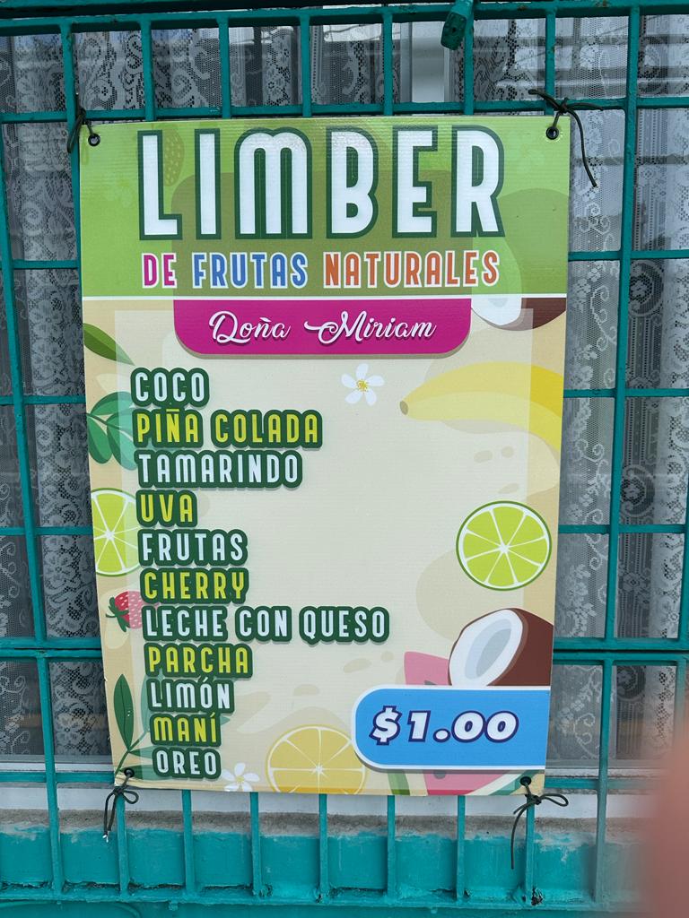 Un limber en Ceiba… en casa de Doña Miriam Espinosa